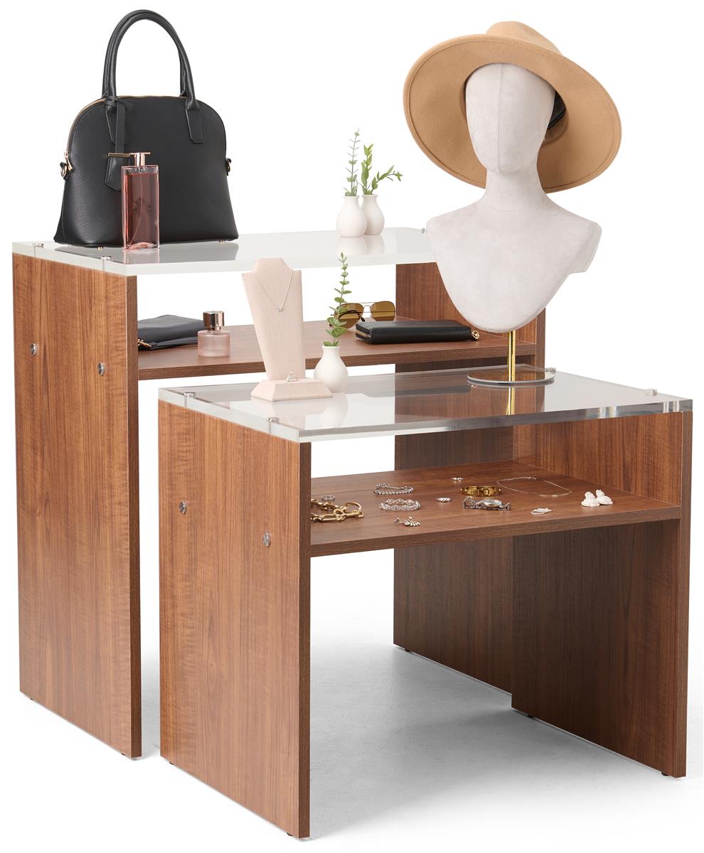 Wood Nesting Tables for Retail Display | FSC ® Certified
