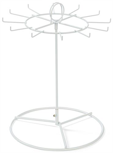 White Countertop Spinner Display | 360° Rotation