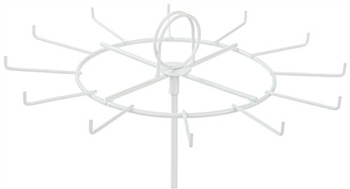 White Countertop Spinner Display | 360° Rotation