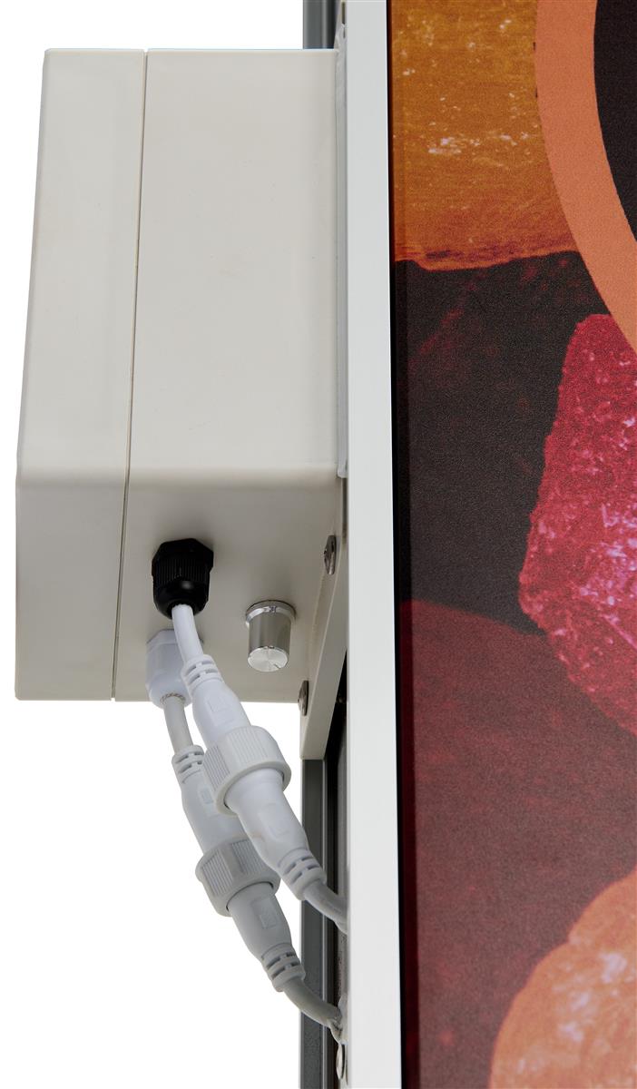 Solar LED Light Box Sign | Wall or Pole Mounted