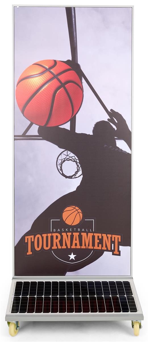 Solar Light Box Banner Stand | Custom SEG Graphics
