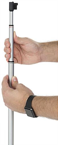 Custom Retracting Banner | Locking Telescoping Pole