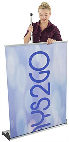 Custom Retracting Banner | Locking Telescoping Pole