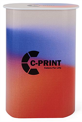 Durable Custom Printed Trade Show Counter with Shelves