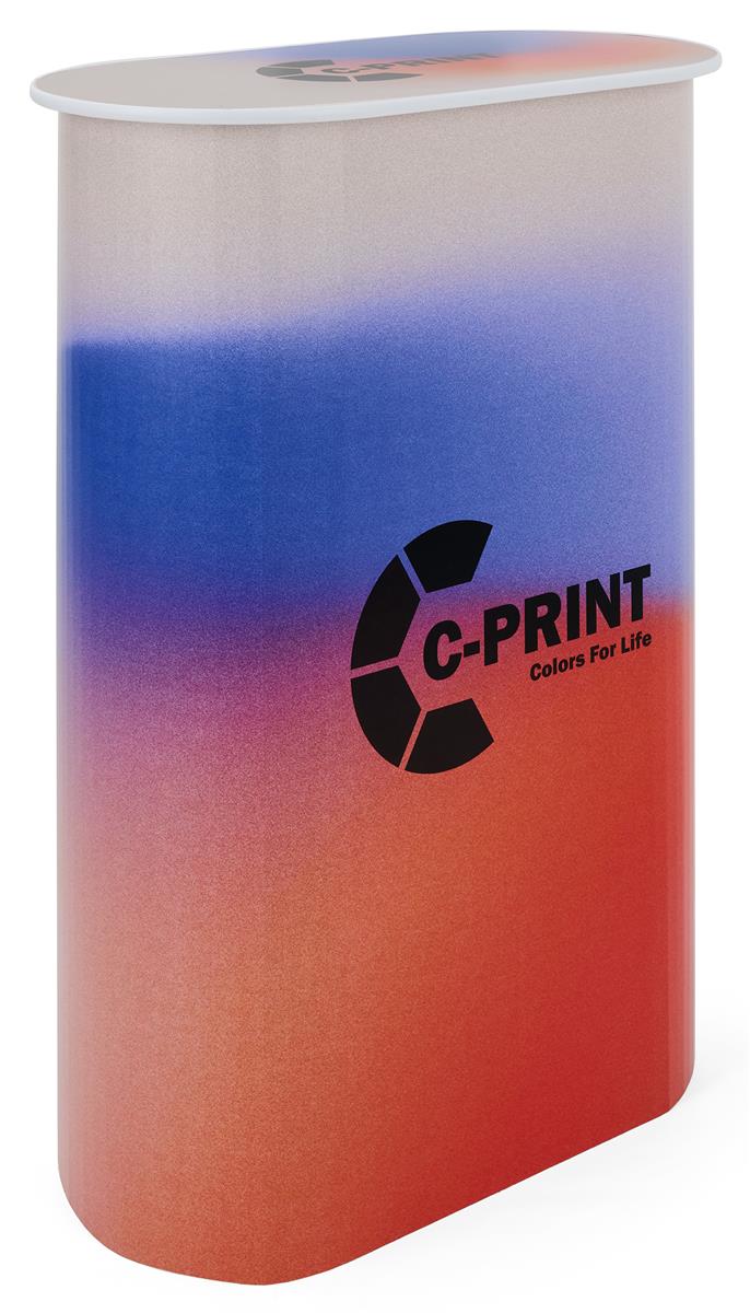 Durable Custom Printed Trade Show Counter with Shelves