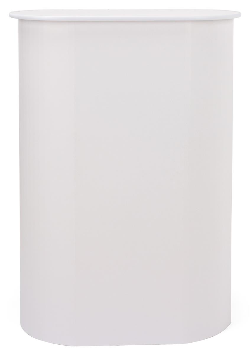 Event Podium – White with Rear Shelves