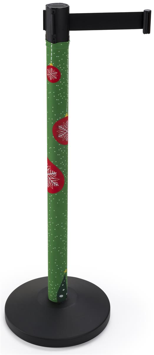 Printed Holiday Cover for Stanchion | Festive Stock Artwork