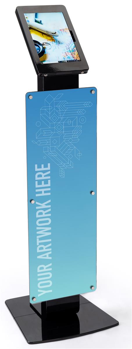 Floor Standing Custom Surface Pro Stand Display | Black Aluminum