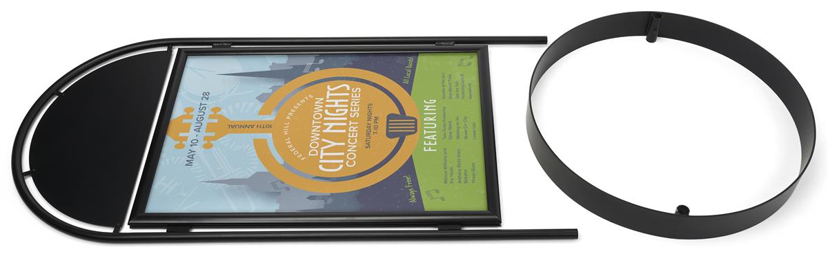 Pavement Sign with Header | Weather Resistant Design