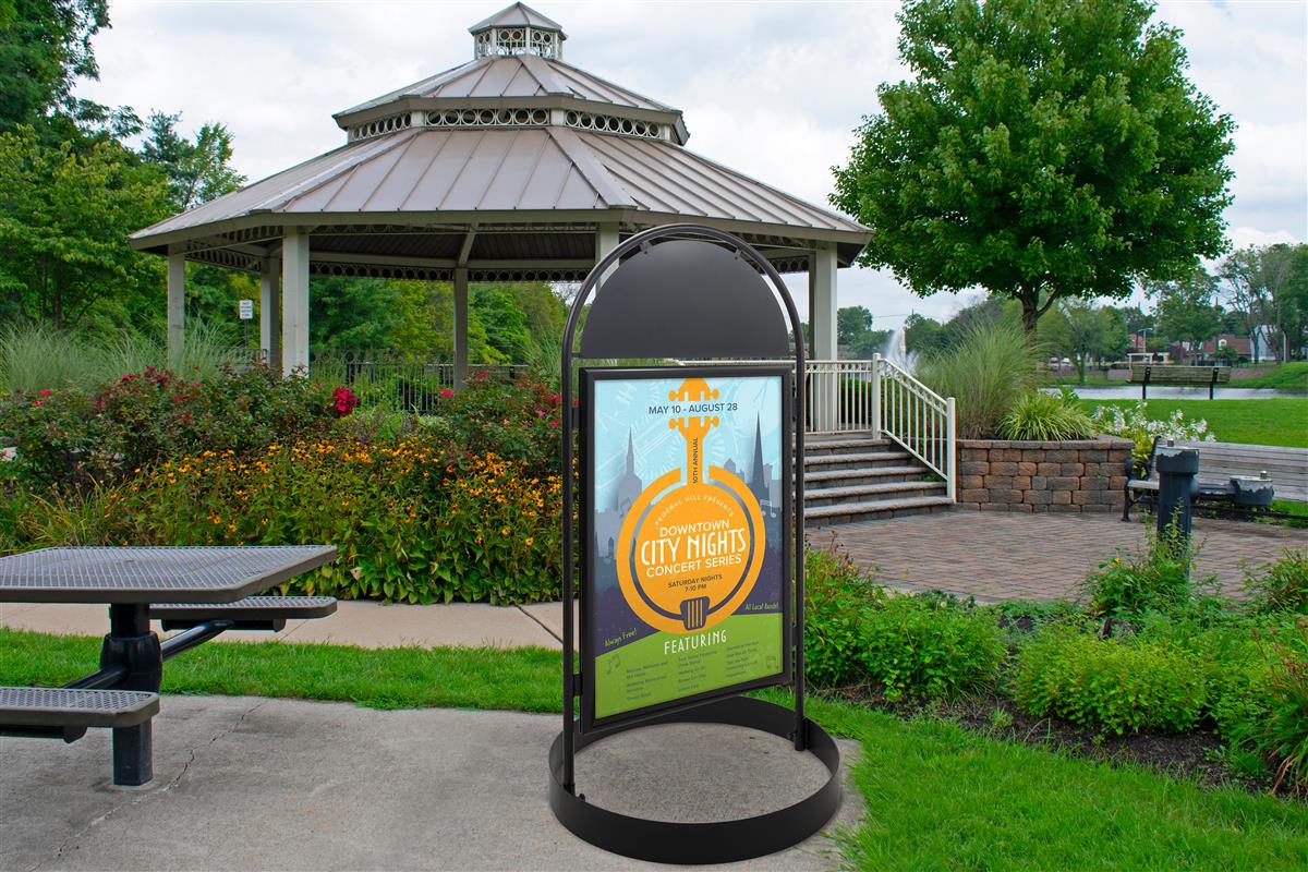 Pavement Sign with Header | Weather Resistant Design