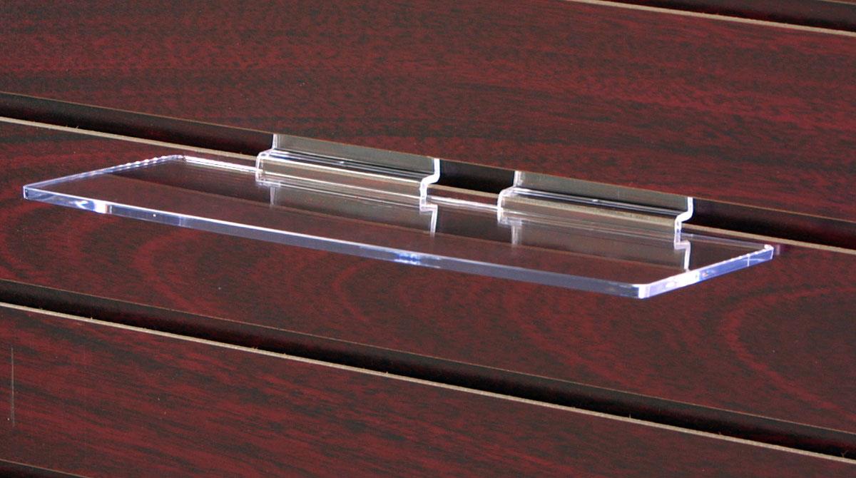 Slatwall Acrylic Shelving | Flat Storage Panel