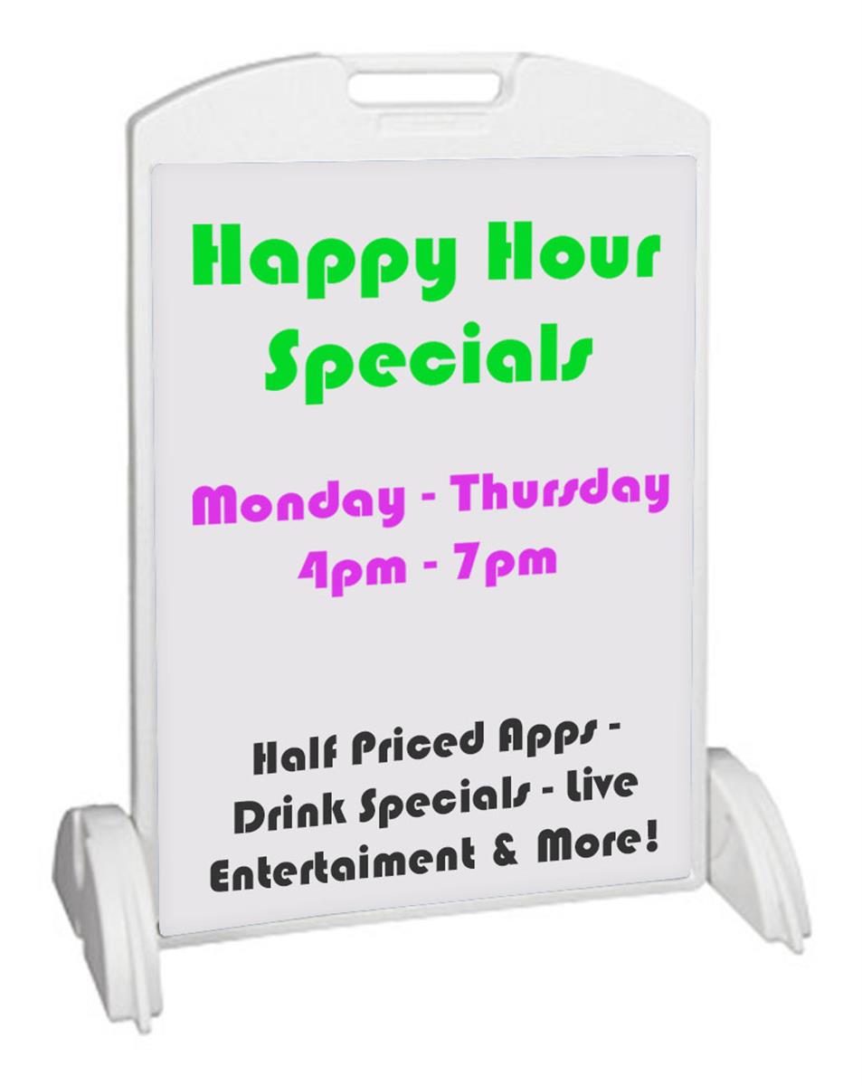 24 x 36 Plastic Sign Stands For Coroplast Inserts