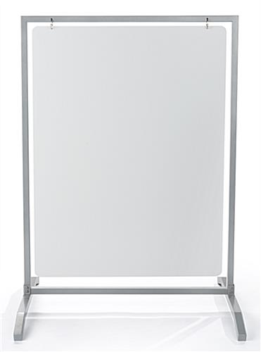 30x40 Custom Silver Sidewalk Hanging Sign | Printed Swinger Panel