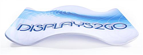 Curved Table Top Trade Show Display with Custom Graphics