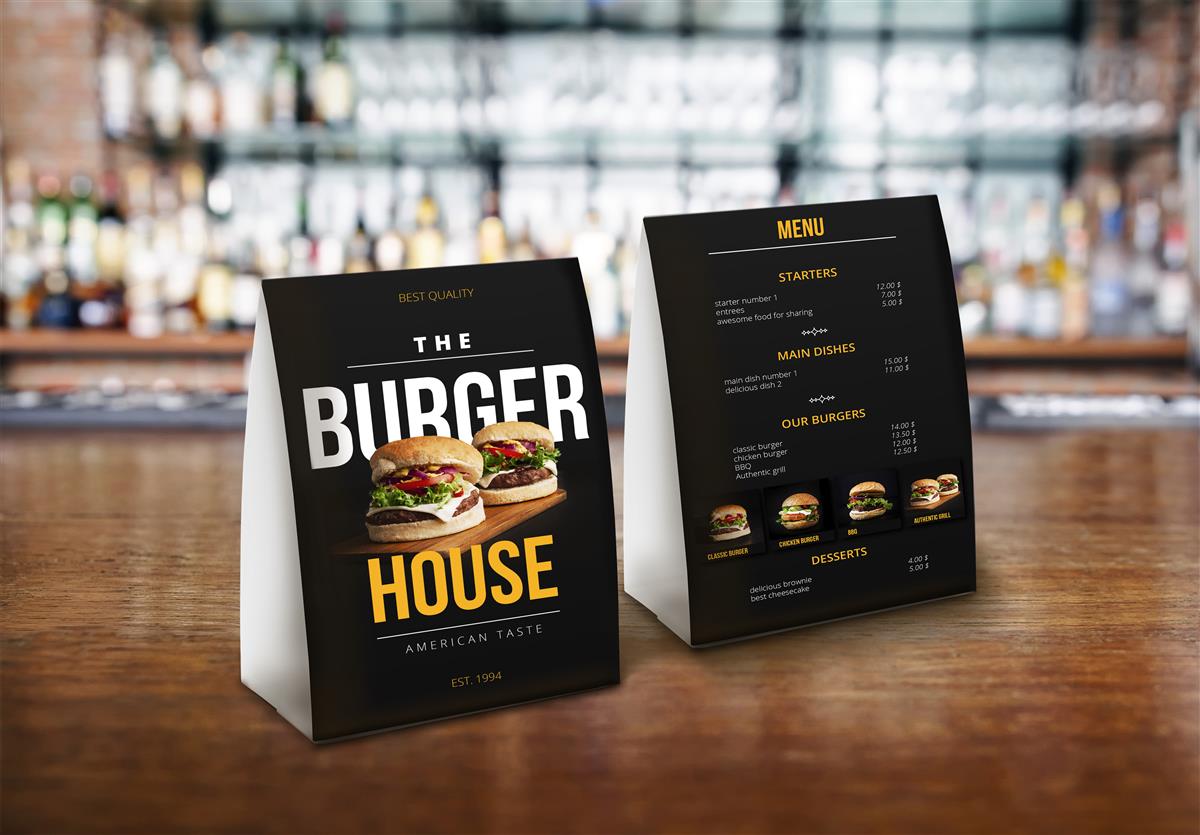 Custom Table Tents | Full-Color Printing