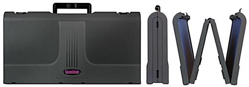 Foldable Briefcase Display | 3-Panel Hook & Loop Exhibit