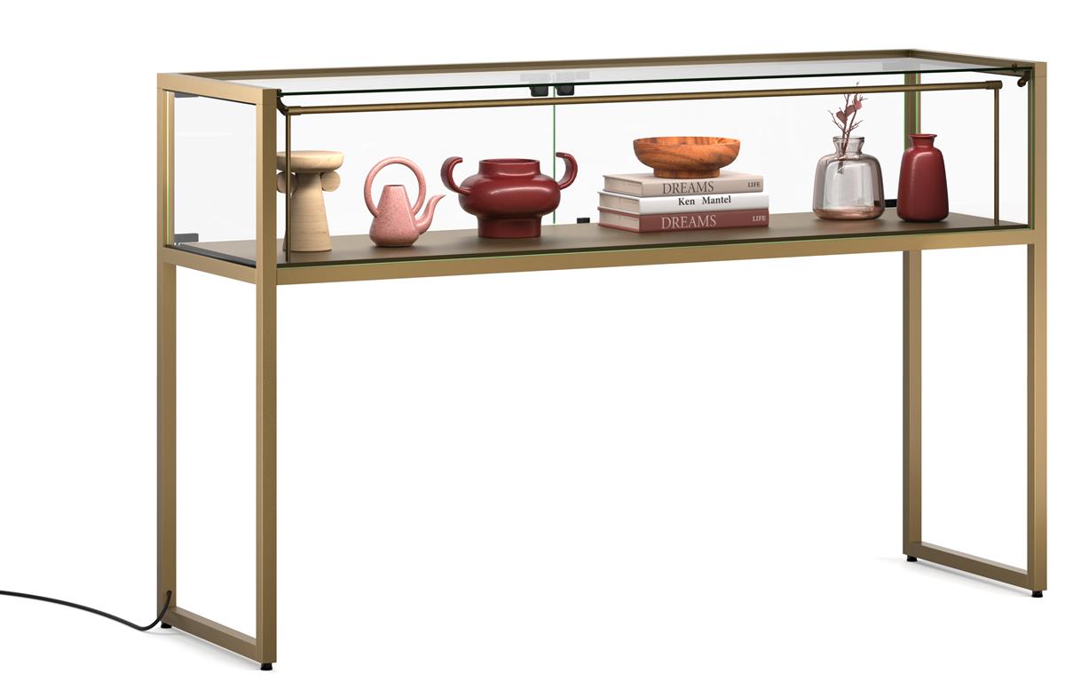 Showcase Table | Anodic Bronze Finish