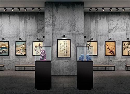 Museum Pedestal Display Case | Locking