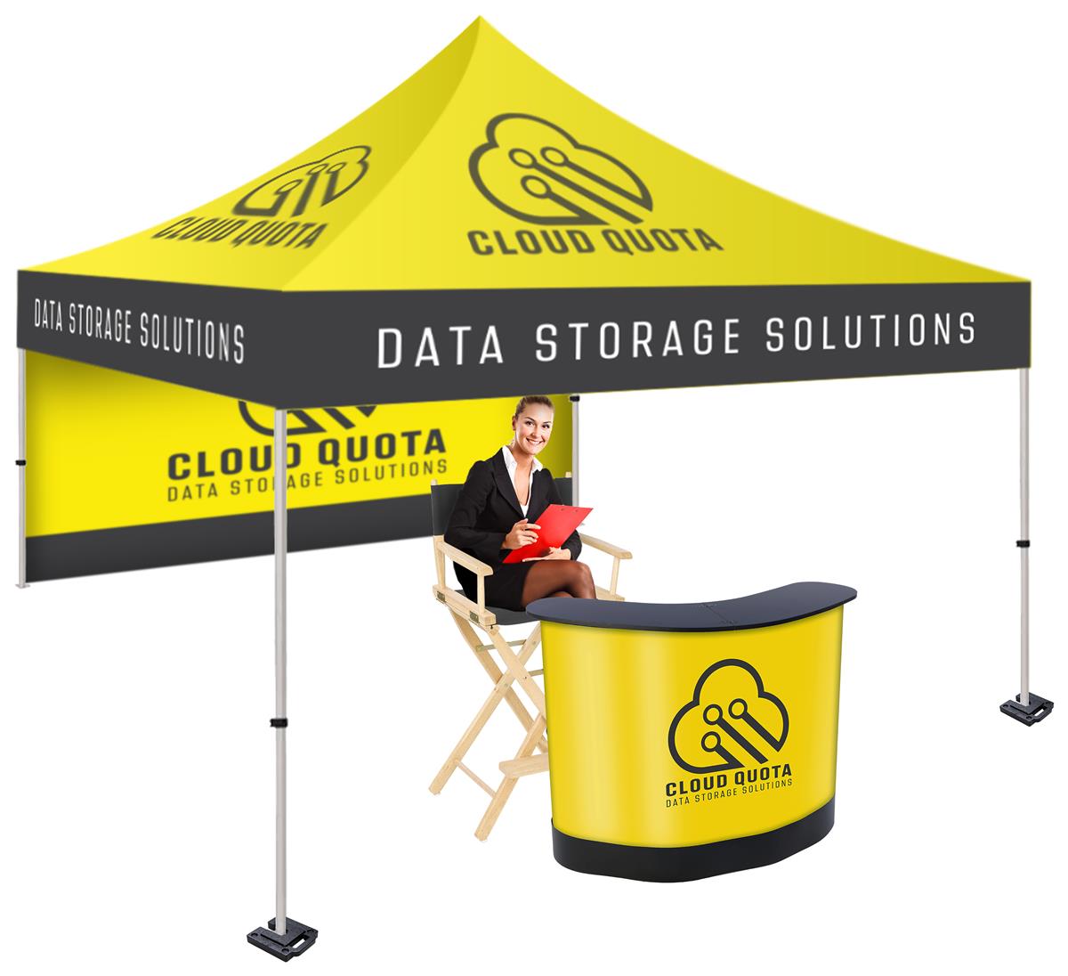 Outdoor Tent and Event Counter Kit | Custom UV Printed Graphics