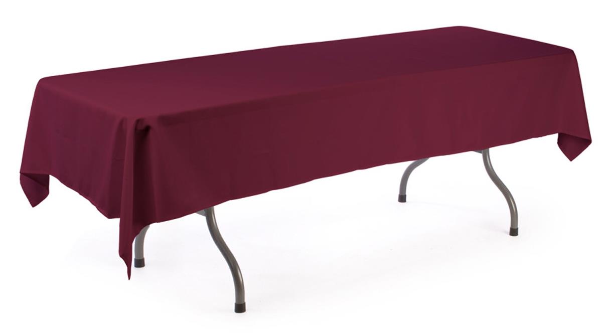 Banquet Tablecloth | Burgundy Cover 54 x 96