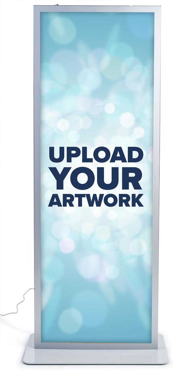 LED Floor Sign Totem Stand | Light Up Personalized Posters