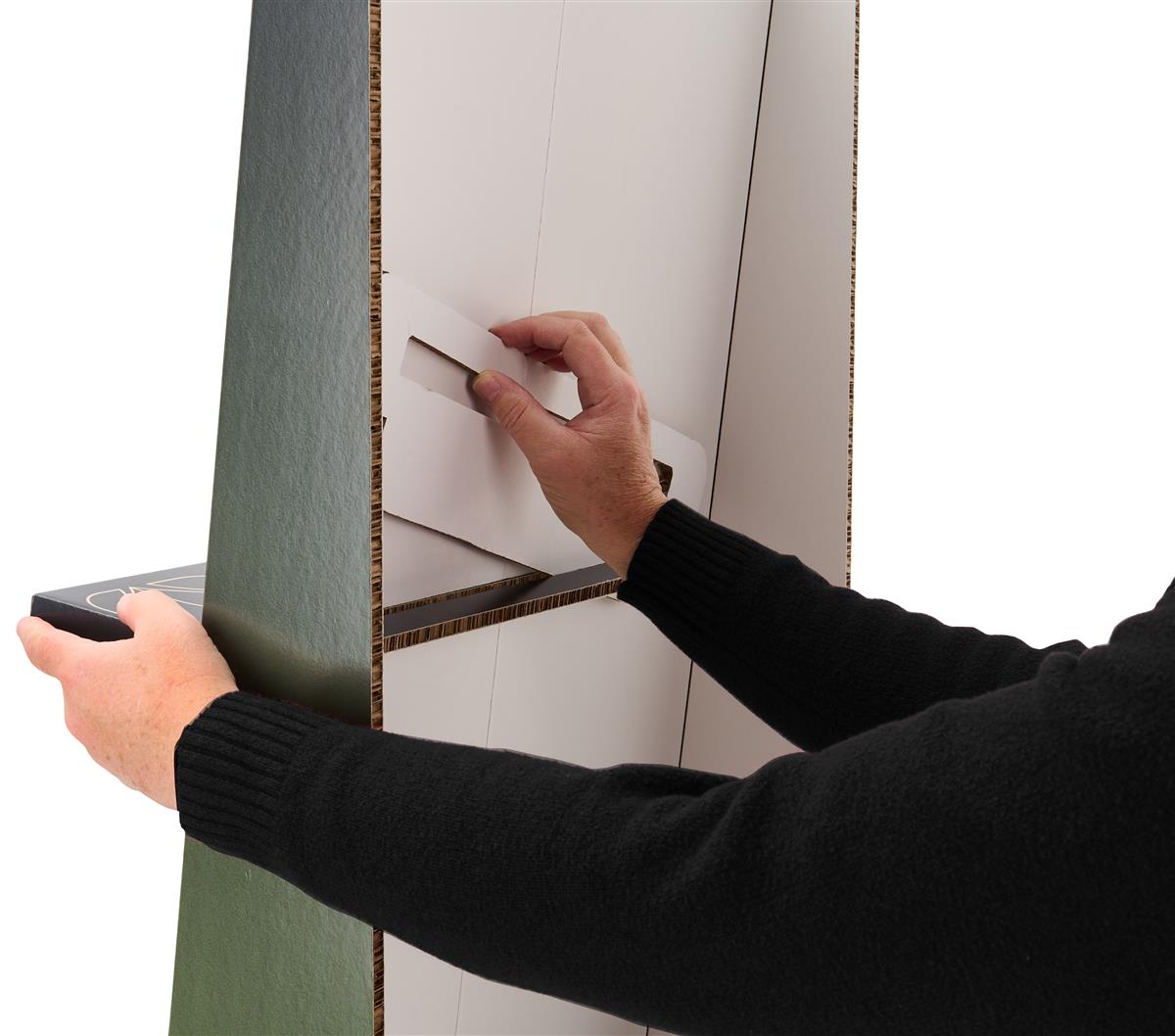 3-Tier Eco-Friendly Recyclable Shelf Display