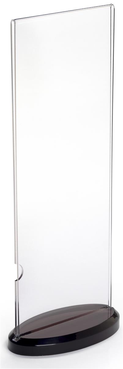 Smoked Acrylic Menu Holder | Polished Edges