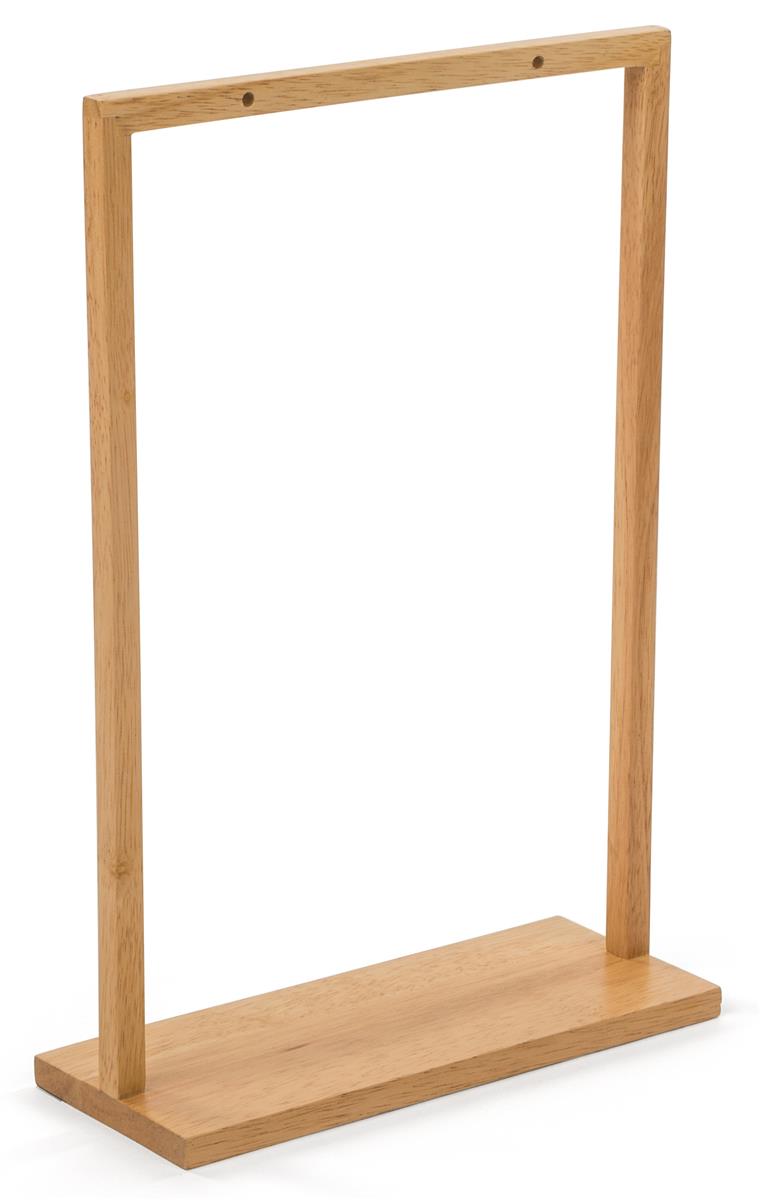 Wooden Tabletop Flip Sign | 8.5” x 11” Frame with Maple Finish