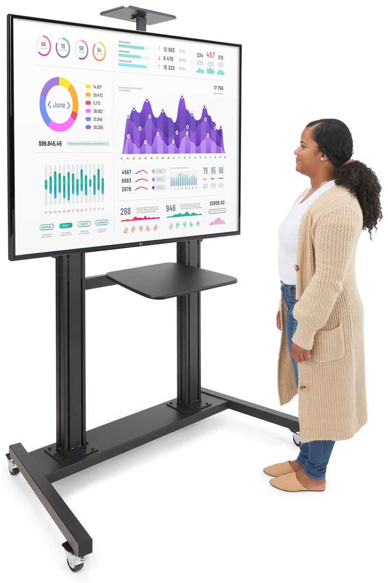 Mobile TV Stand | Fits Monitors Between 60" to 100"