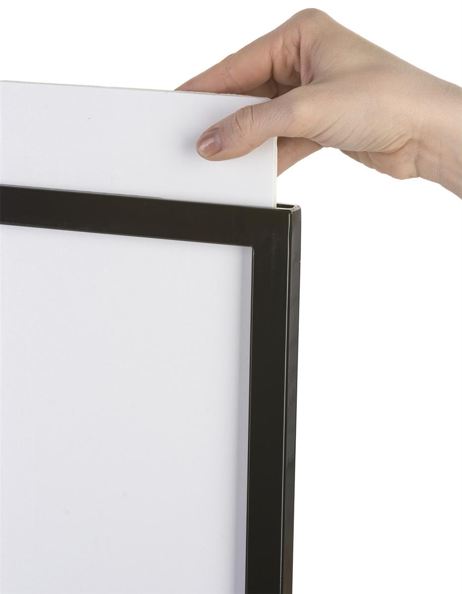 Steel Poster Stand | Double Sided Black Frame