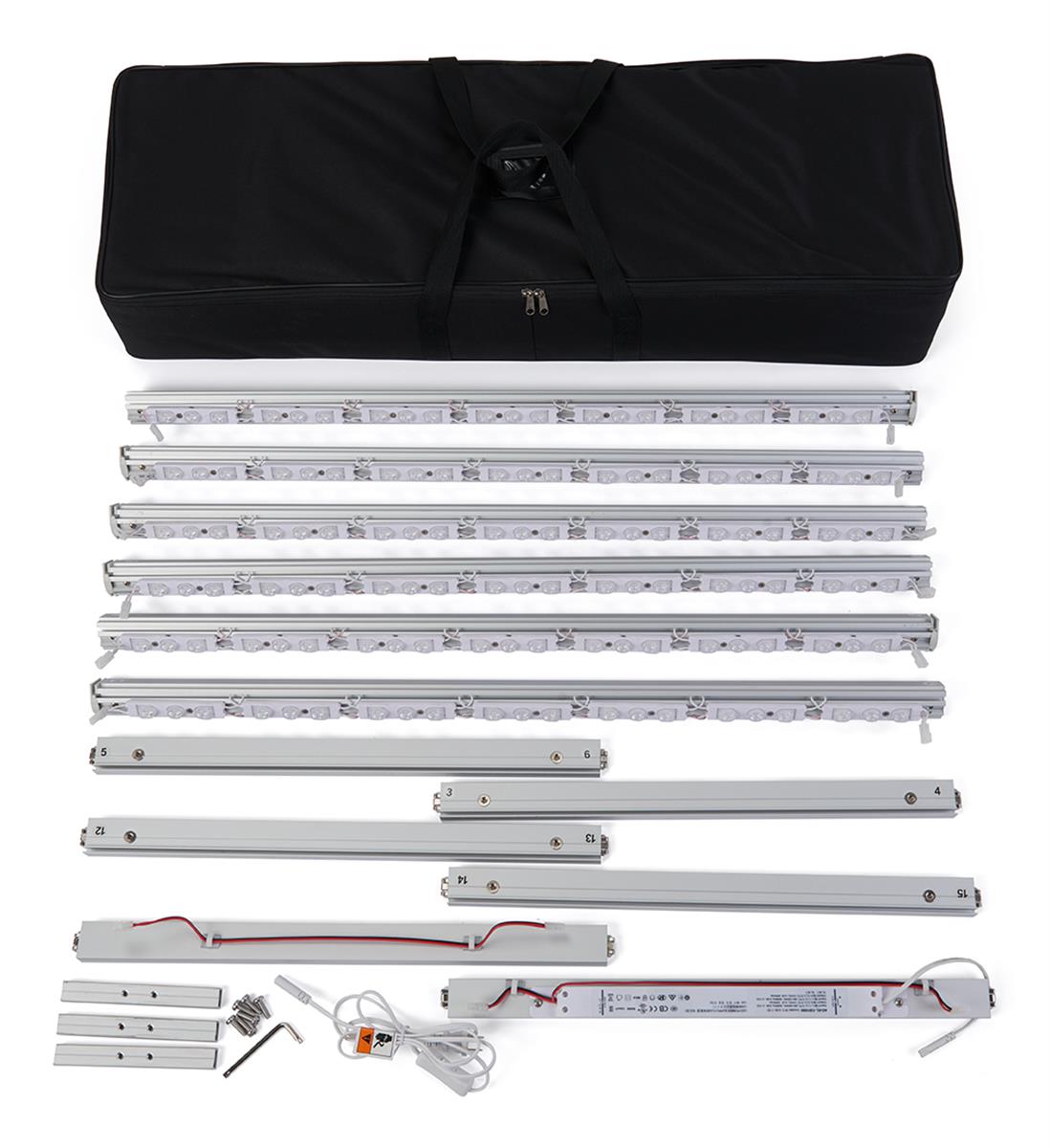 Hardware for 6’ Triangle Tower Display with LED Lights