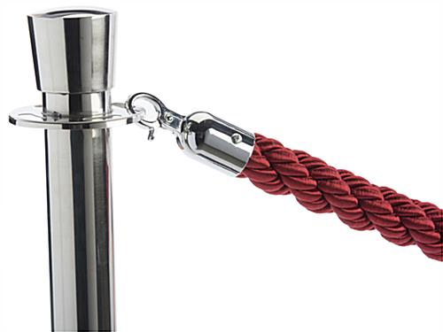 Red Line Control Rope | Cable & Chrome Stanchions