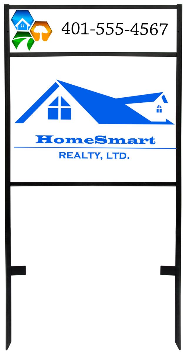 Realtor Yard Signs | Metal Frame with Header