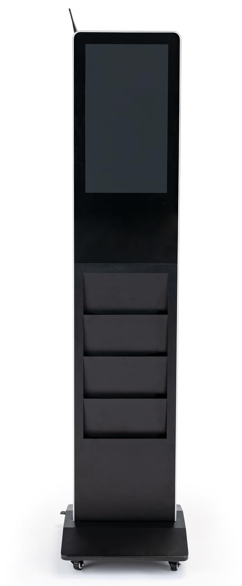 21.5” Freestanding Digital Magazine Rack with Wheels