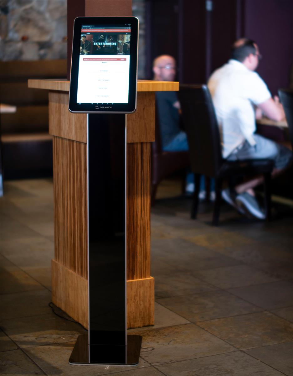 16” Digital Media Player Floor Stand with 10pt PCAP Touch Screen