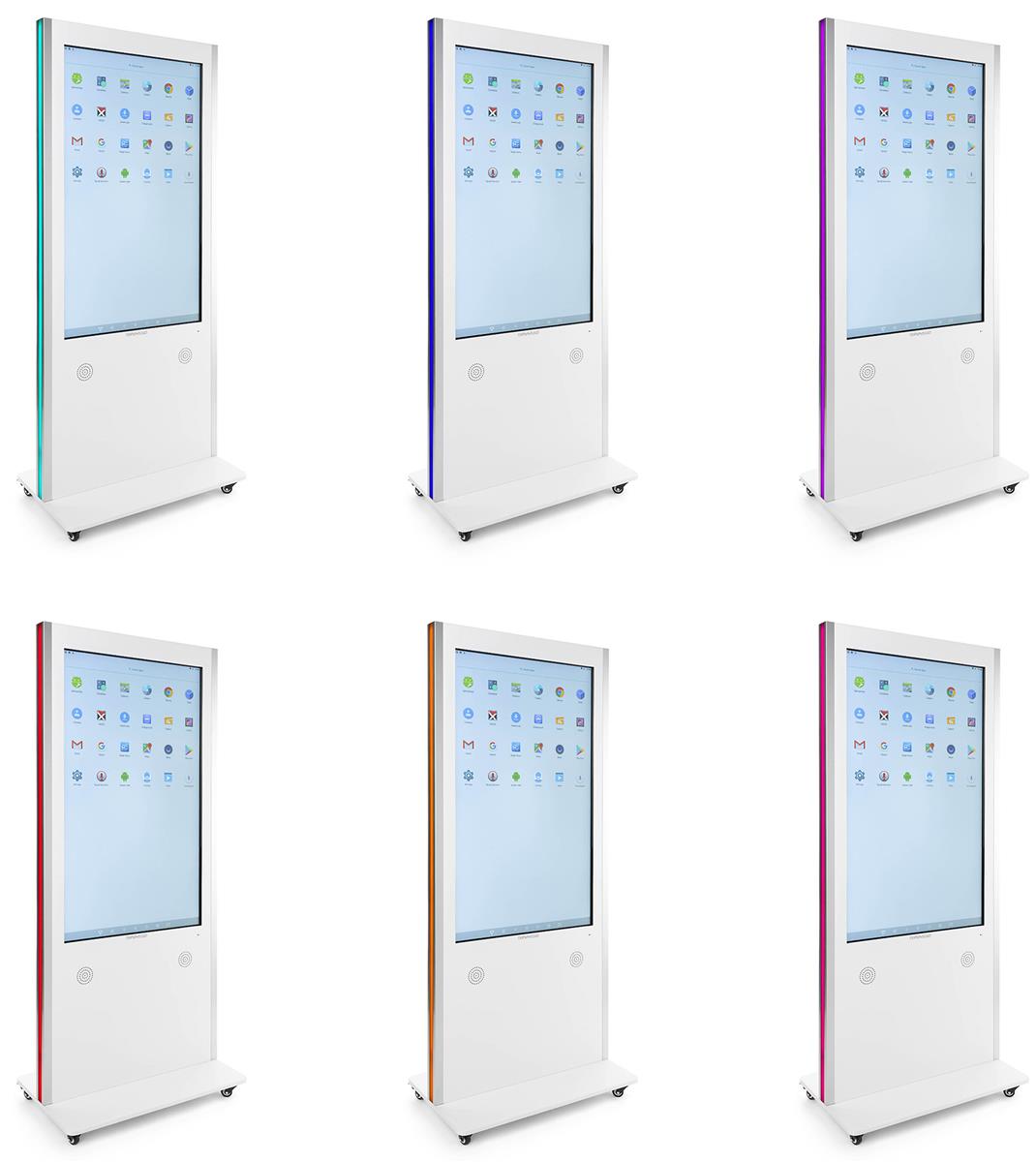 Digital | 55” Touch Screen Digital Kiosk with LED Edge-Lit Panels