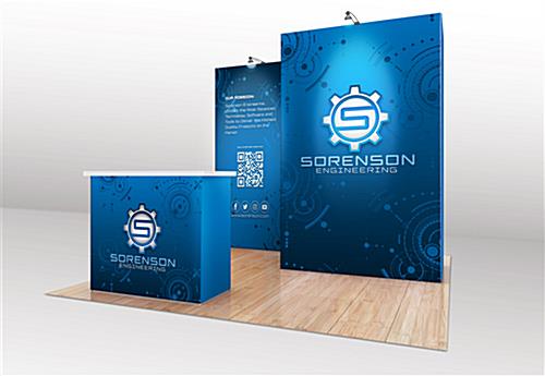 Custom Modular 10 x 10 Exhibit Booth with SEG Graphics
