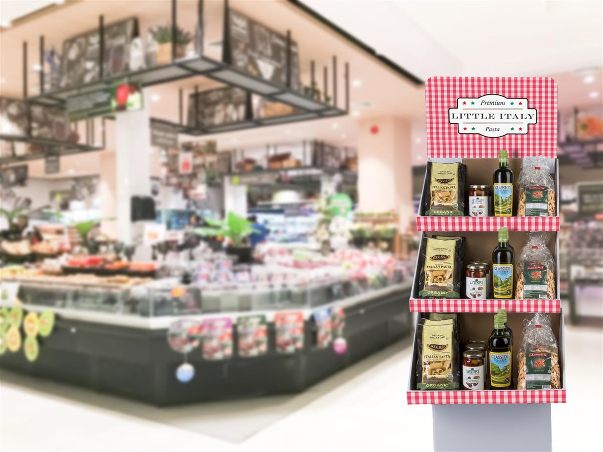 Custom Cardboard Display Stands | Printing on Header and Shelves