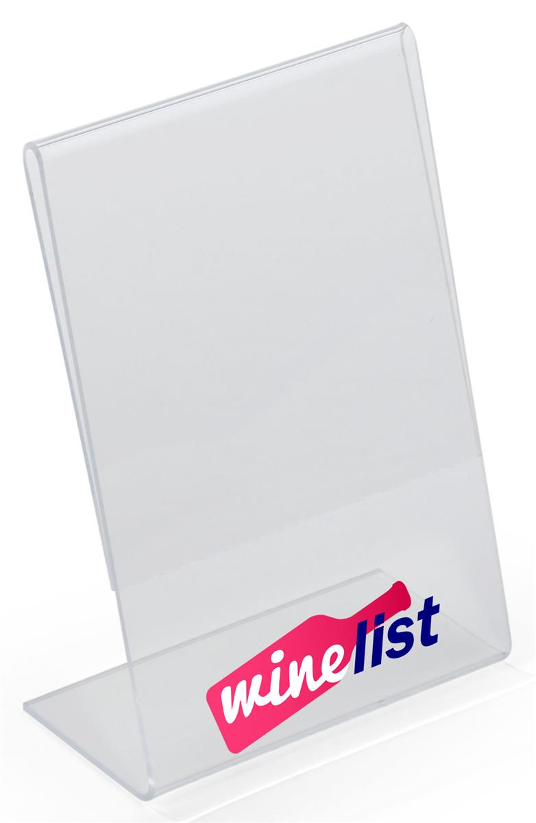 Custom 4 x 6 Slant Back Ad Frame | Slide-In Graphic Display