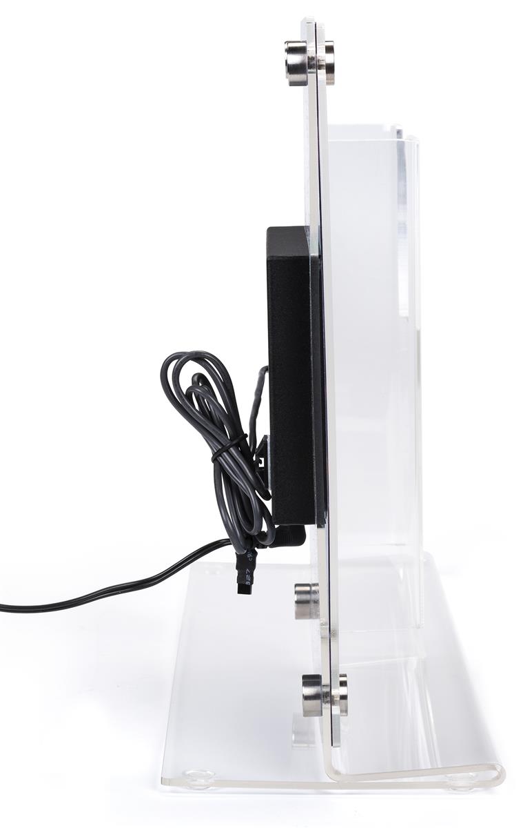 Countertop Digital Sign Display with Magazine Holder | 7in Screen