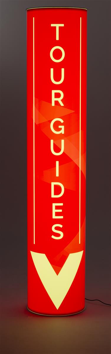 Custom Portable Illuminated Pillar Sign | 60” Cylindrical Tower