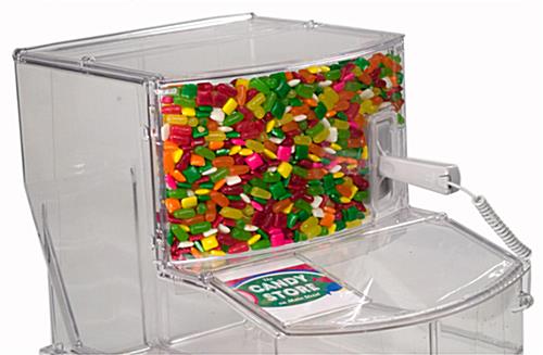 5 Gallon Acrylic Candy Bin - Hinged Doors & Candy Scoop