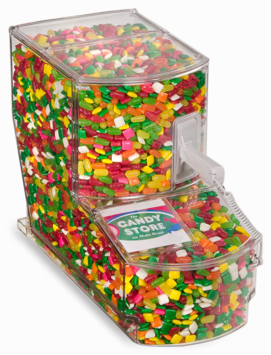 5 Gallon Acrylic Candy Bin - Hinged Doors & Candy Scoop