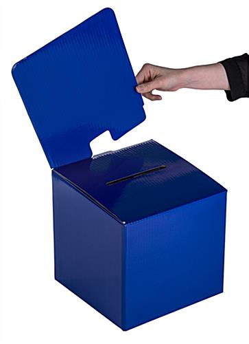 Blue Cardboard Entry Box | Fold Together Construction