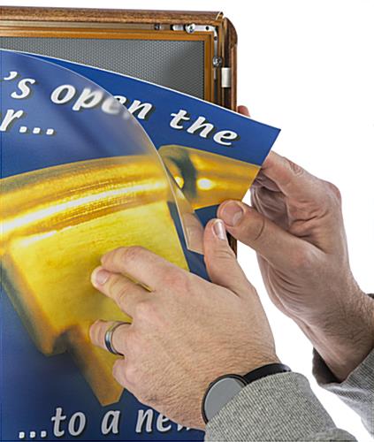 22" x 28" Wood Snap Frame | Non Glare PVC Lens