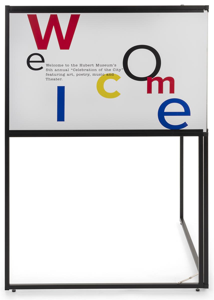 Free Standing Corner Sign Frame | Two Individual Printing Areas