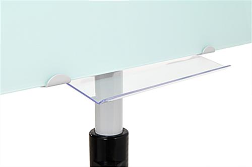 Mobile Glass Whiteboard | Magnetic Surface and Locking Wheels