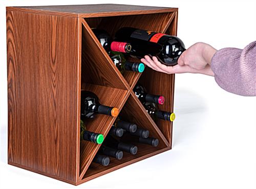 Wine Rack Storage Cube | Stackable Design