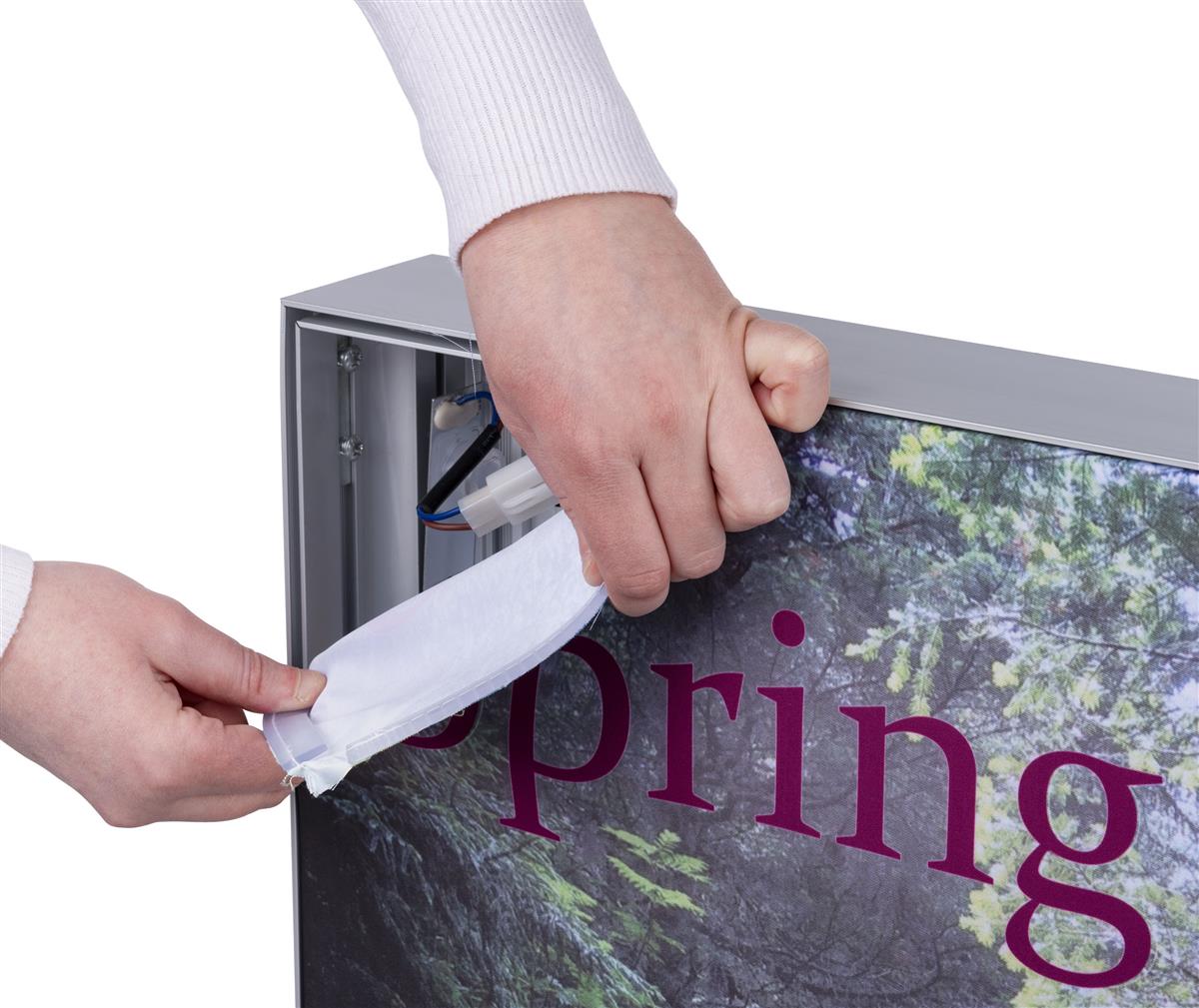 SEG Fabric Backlit Wall Poster | Customized Replacement Graphics