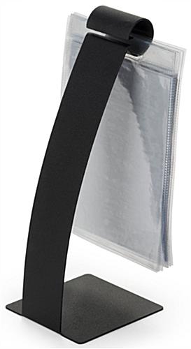 Flip Pocket Menu Stand | Stainless Steel Construction